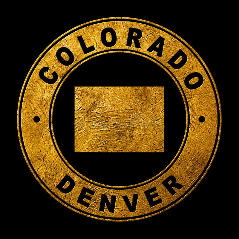 Colorado Map, Stylish Location Icon with Colorado Map and Flag Stock ...