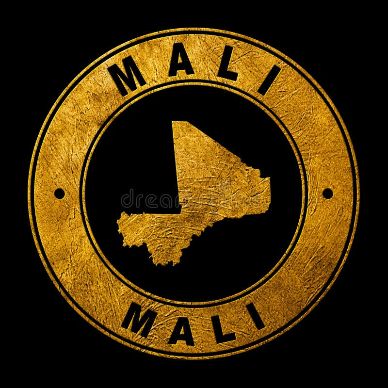Mali Map, Stylish Location Icon with Mali Map and Flag Stock Vector ...