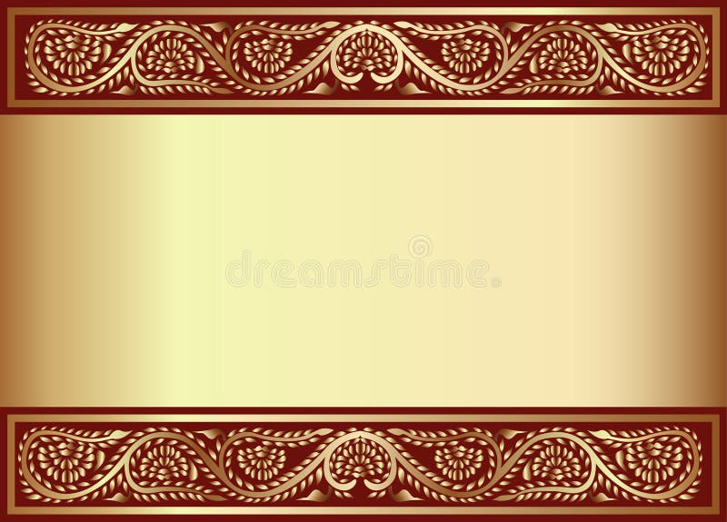 Gold(en) Background with Band of the Stock Vector - Illustration of ...