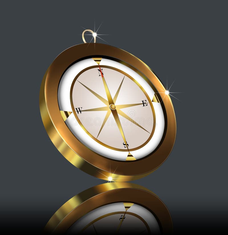 Gold Compass Shiny Stock Illustrations – 281 Gold Compass Shiny Stock ...