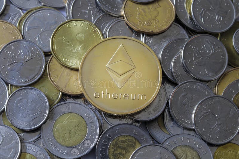 Etherium Coin on Money editorial stock image. Image of internet - 109628274