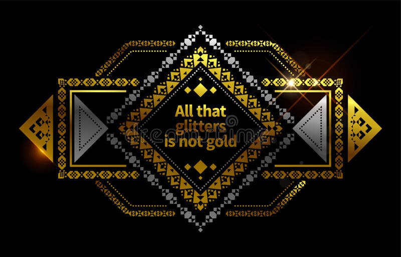 Gold Ethnic Frame Background Stock Vector - Illustration of card ...