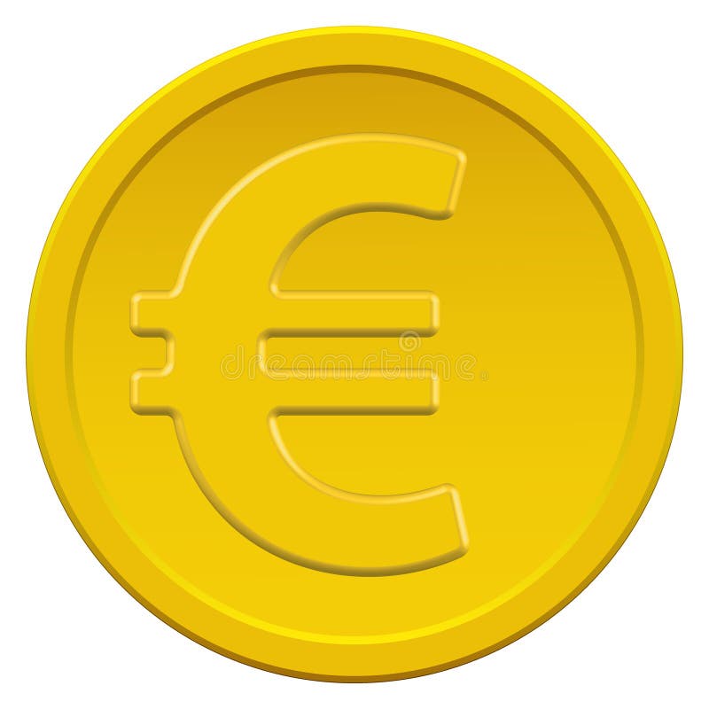0 Euro coin stock vector. Illustration of thrifty, trade - 14599582