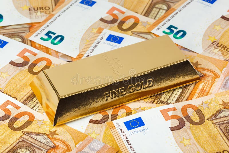 Gold Euro Coins stock image. Image of exchange, earn, market - 496735
