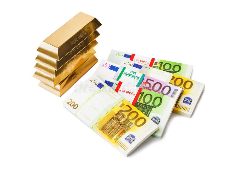 Gold and euro stock photo. Image of coin, banking, analyzing - 23762764