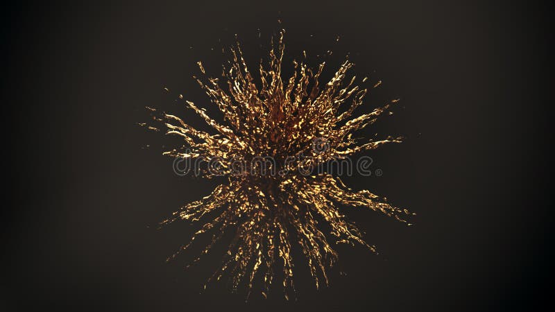 Gold explosion splash stock illustration. Illustration of giant - 49846484