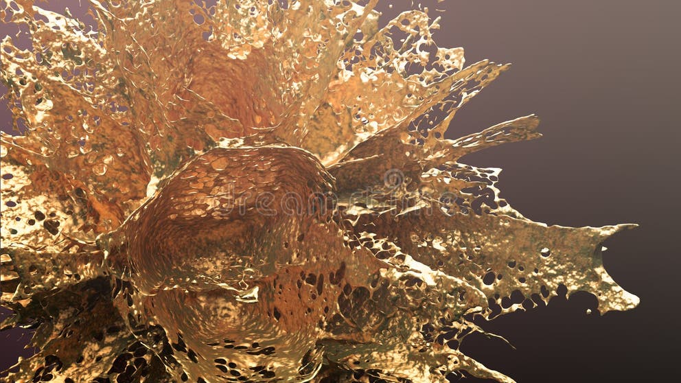 Gold explosion splash stock illustration. Illustration of fountain ...