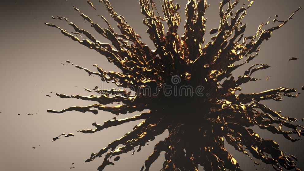 Gold explosion splash stock illustration. Illustration of exibition ...