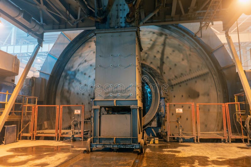 Gold Extraction Plant - Gold Mill. Side View. Stock Photo - Image of ...