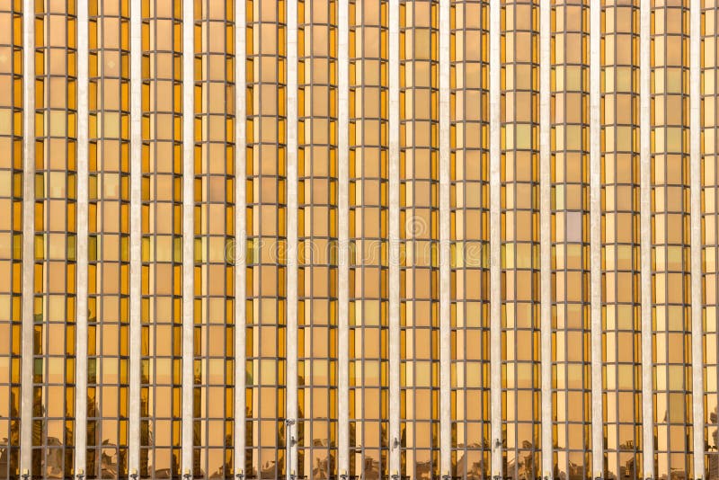 Gold Facade from this Financial Offices Building Stock Image - Image of ...