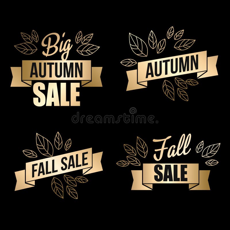Gold fall design stock vector. Illustration of natural - 59743546