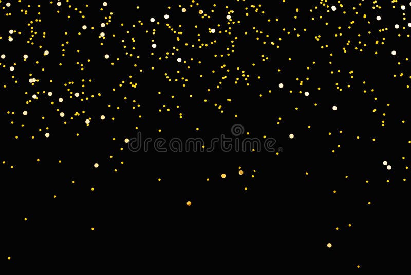 Gold falling sparkles stock illustration. Illustration of bright ...
