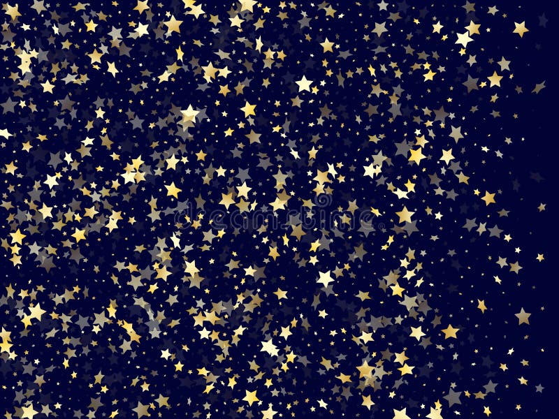 Gold Falling Star Sparkle Elements of Glitter Gradient Vector ...