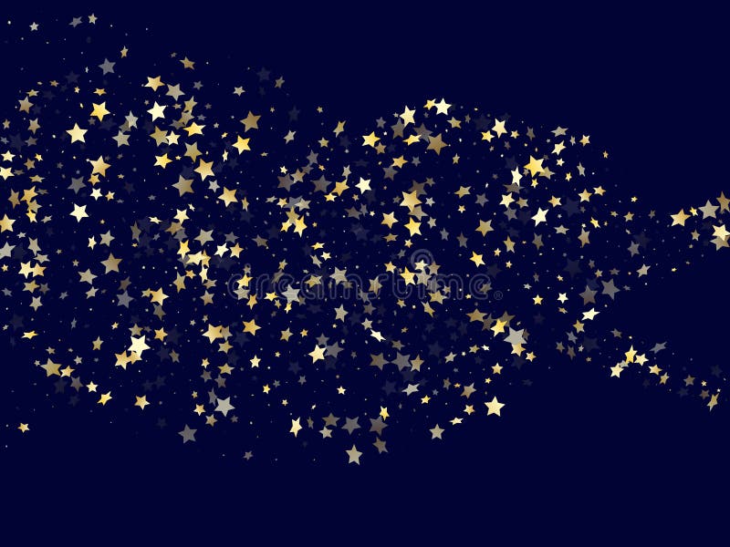 Gold Falling Star Sparkle Elements of Glitter Gradient Vector ...
