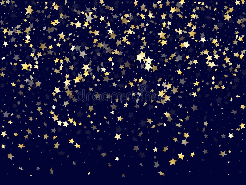 Gold Falling Star Sparkle Elements of Glitter Gradient Vector ...