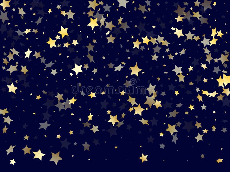 Gold Falling Star Sparkle Elements of Glitter Gradient Vector ...