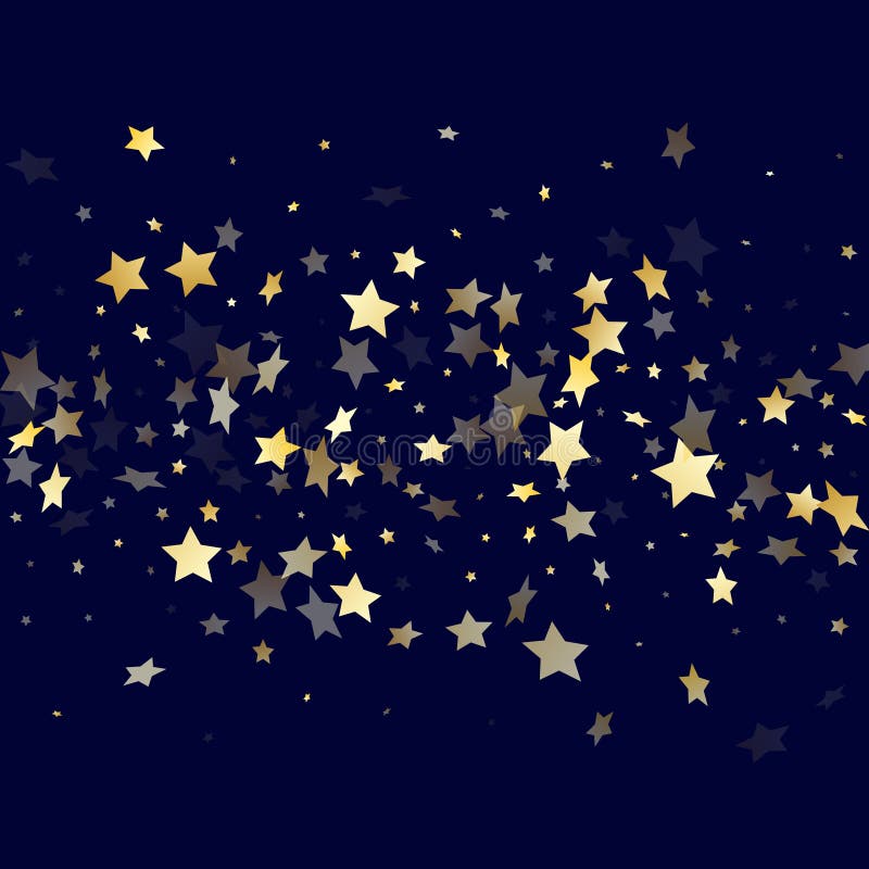 Gold Falling Star Sparkle Elements of Glitter Gradient Vector ...