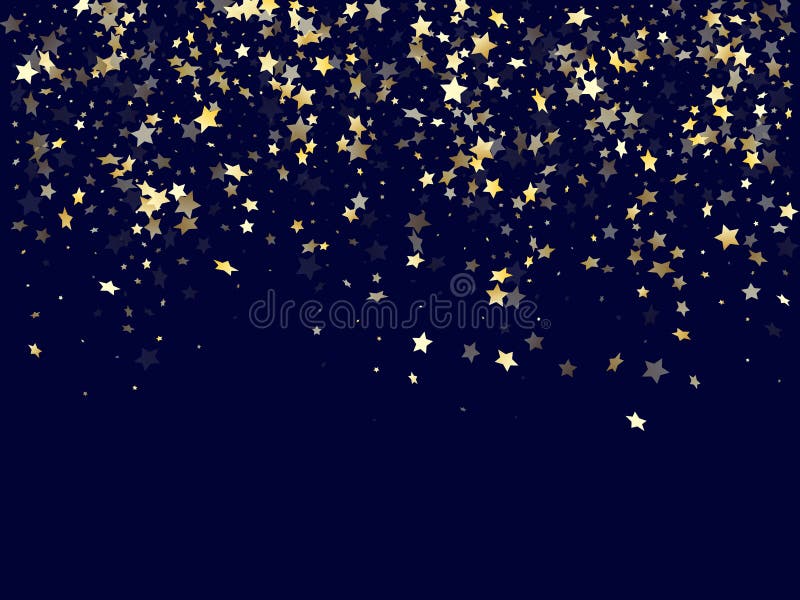 Gold Falling Star Sparkle Elements of Glitter Gradient Vector ...
