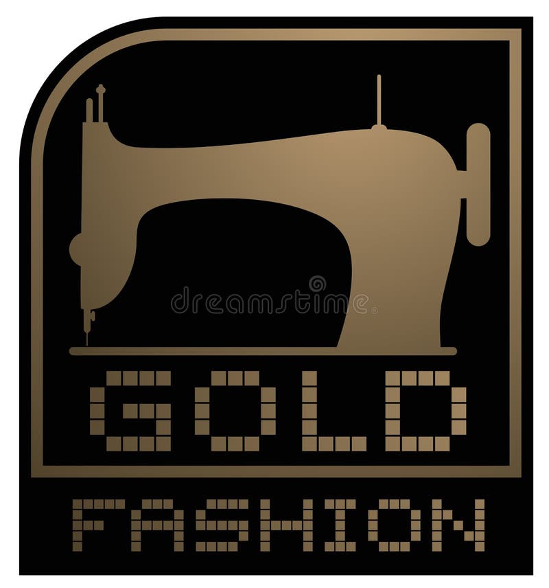 Gold fashion machine stock vector. Illustration of clothing - 29115188
