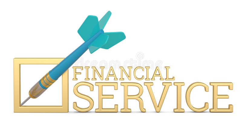 Gold Financial Service Icon Isolated on White Background 3D ...