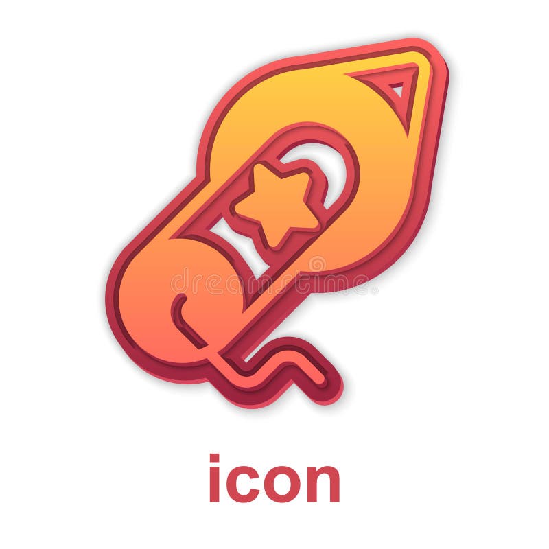 Gold Firework Icon Isolated on White Background. Concept of Fun Party ...