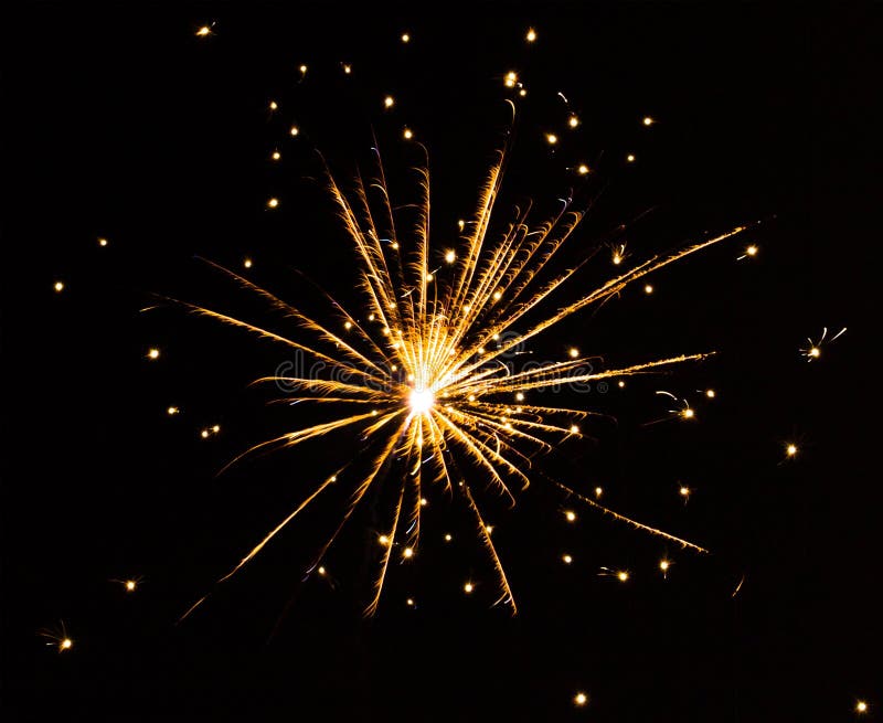 Gold fireworks stock image. Image of festival, holiday - 50099949