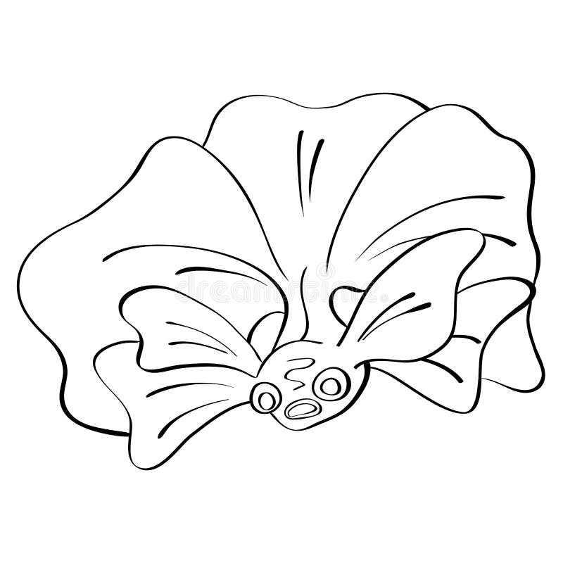 Stylized Outline Silhouette Gold Fish Stock Illustrations – 30 Stylized ...