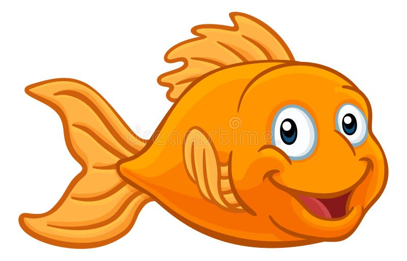 Free Cartoon Goldfish Clipart Vector