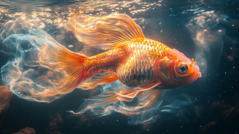 Fish on the water lake stock photo. Image of potrait - 289423296