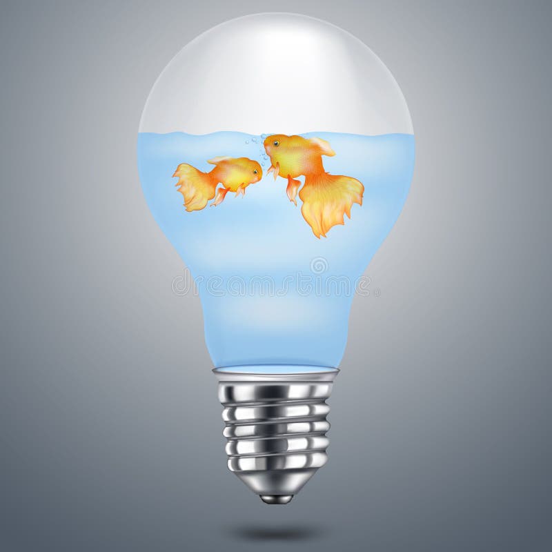 Light Bulb Goldfish Stock Illustrations – 45 Light Bulb Goldfish Stock ...