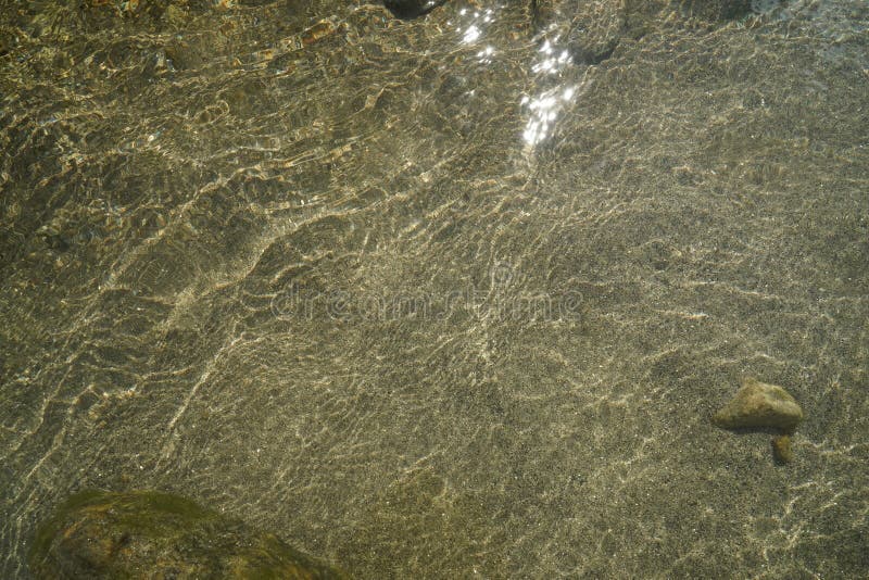 Gold flakes in a river stock photo. Image of texture - 261535922
