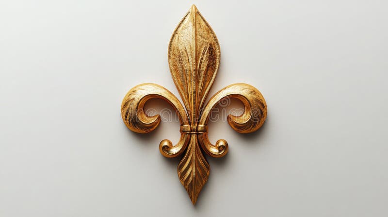 Gold FleurdeLis on Gradient Background Stock Illustration ...