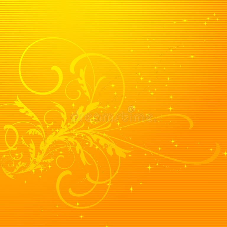 Gold Floral Magic Background Stock Vector - Illustration of bright ...