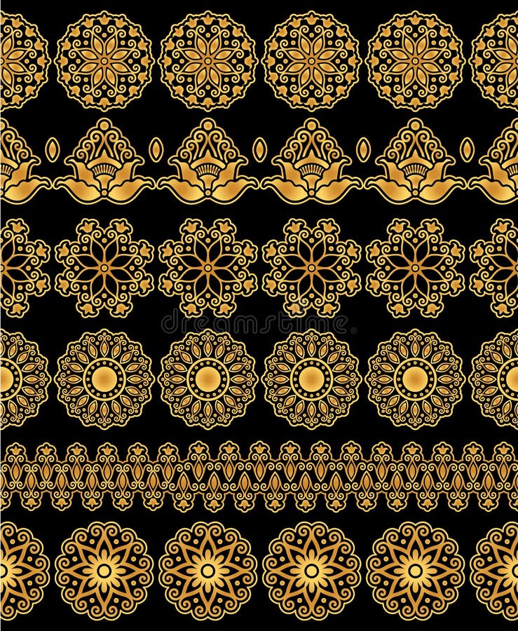 Decorative gold pattern stock vector. Illustration of decorations ...