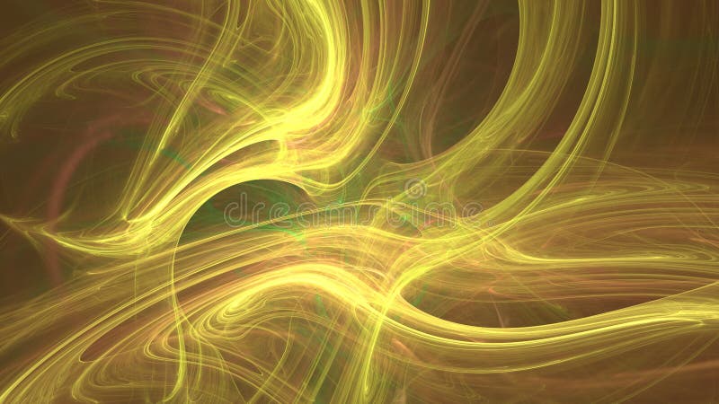 Gold Flowing Lines Abstract Background Stock Illustration ...