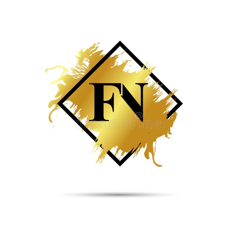 Gold FN Logo Symbol Vector Art Design Stock Vector - Illustration of ...