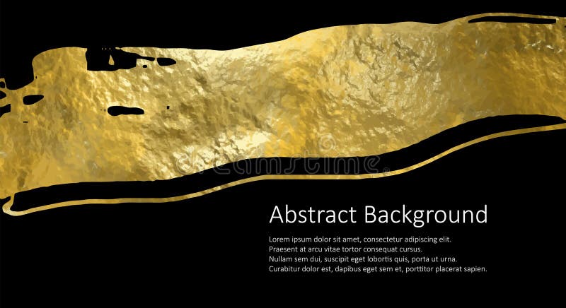 Gold Foil Abstract Grunge Banner. Texture, Gold Foil Effect Background ...