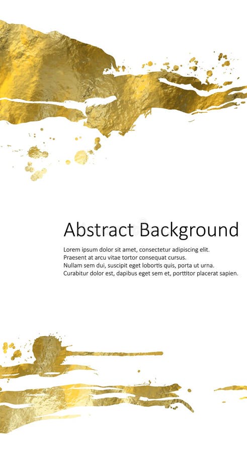 Gold Foil Abstract Grunge Banner. Texture, Gold Foil Effect Background ...