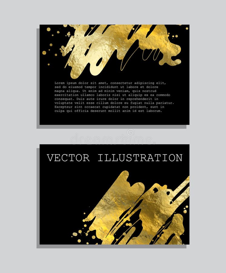 Gold Foil Abstract Grunge Banner. Texture, Gold Foil Effect Background ...