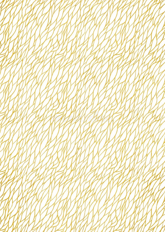 Gold Foil Decorative Background with Wavy Pattern. Stock Illustration ...