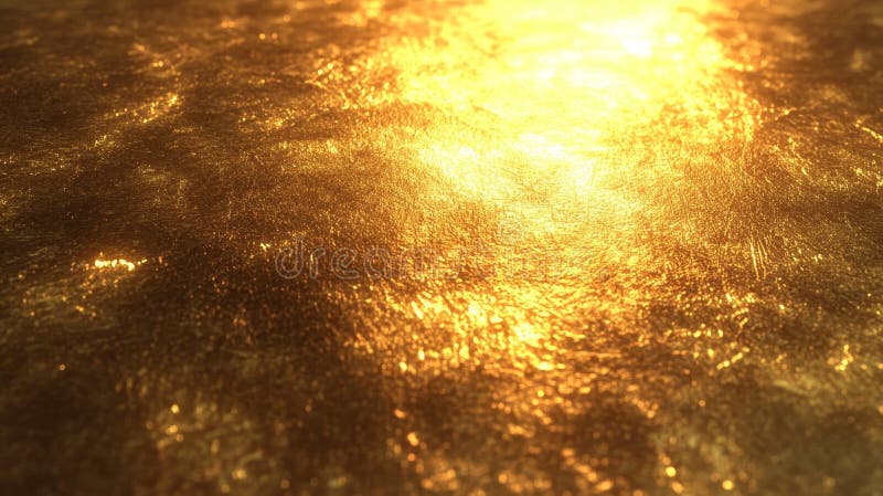 Gold Foil Texture Background, Smooth Reflective Surface, Bright Yellow ...