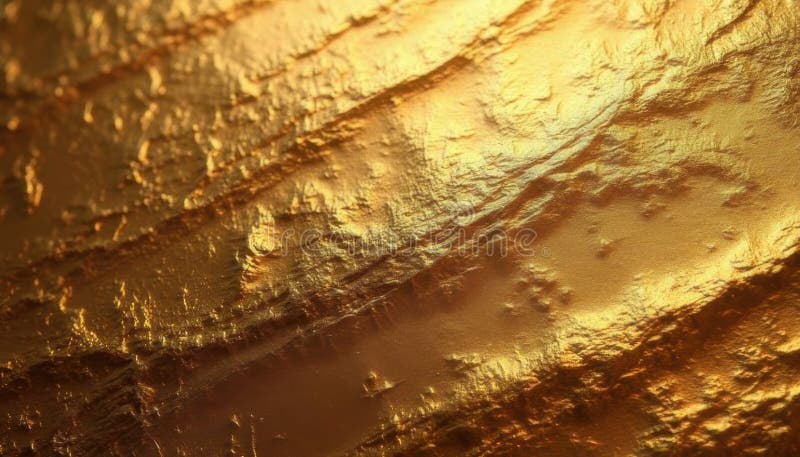 Gold Foil Texture Luxury and Metallic Surface Close-Up Stock Image ...