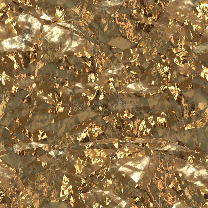 Gold Foil Texture. Seamless Pattern. Digital Illustration. Stock ...
