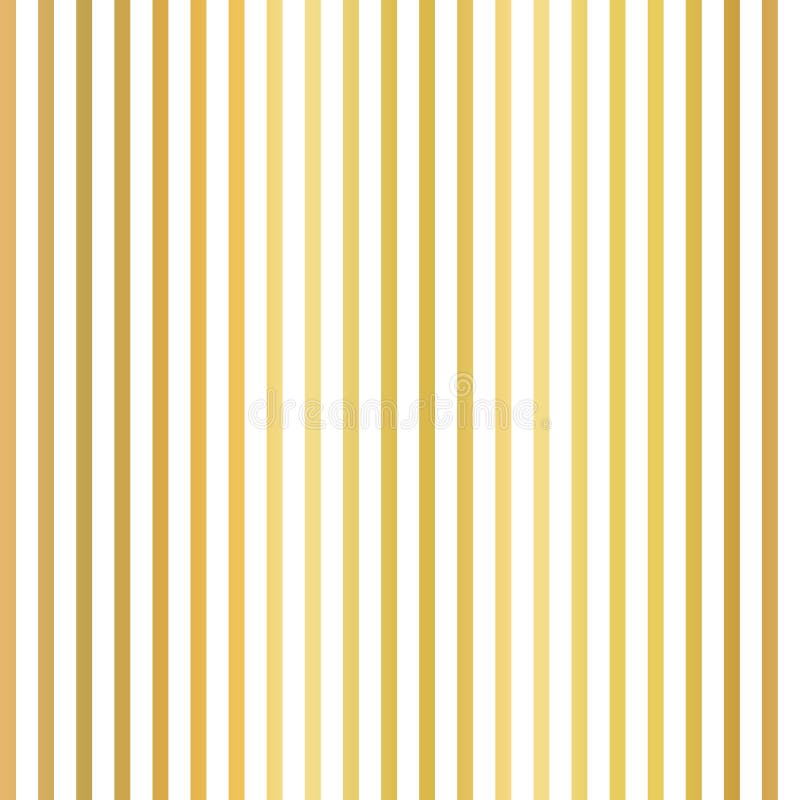 Gold Foil Vertical Thin Stripes Seamless Vector Background. Golden ...