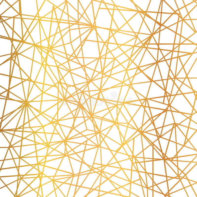 Gold Foil Wire Triangles Geometric Seamless Mosaic Repeat Pattern ...