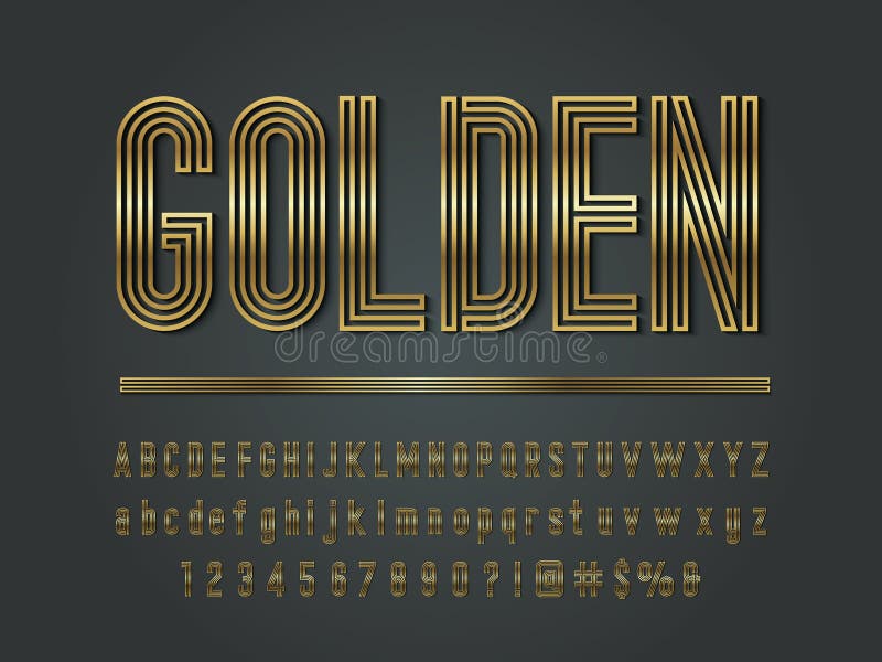 Gold Font Stock Illustrations – 233,919 Gold Font Stock Illustrations ...