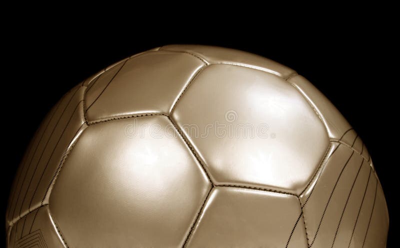Gold football stock photo. Image of exercise, goal, soccer - 823442