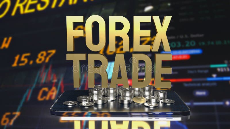 The Gold Forex Trade on Tablet for Business Concept 3d Rendering Stock ...