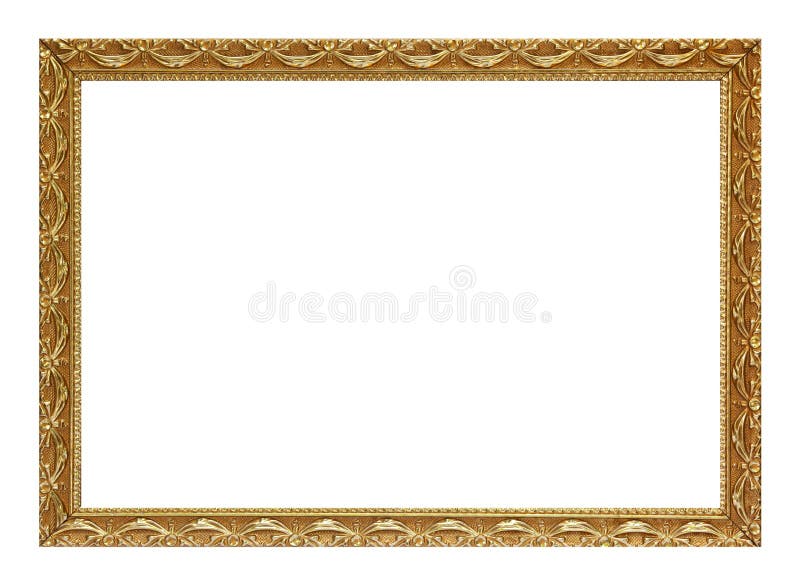 Gold frame stock image. Image of isolated, ornament, carved - 16780449