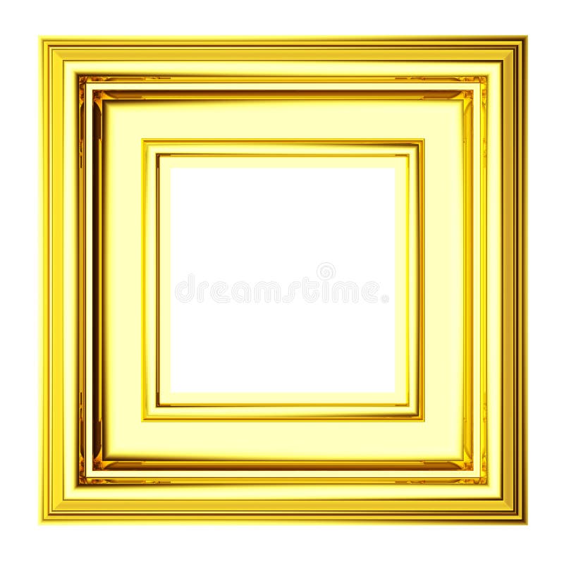 Gold frame stock illustration. Illustration of wealth - 18632735